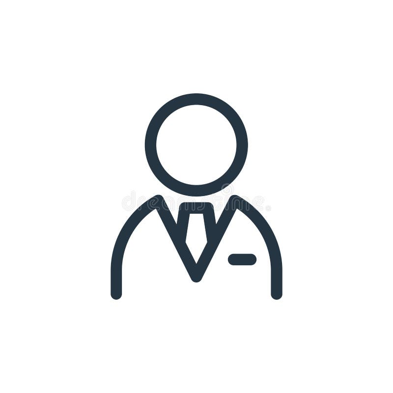 Manager Vector Icon. Manager Editable Stroke. Manager Linear Symbol for ...