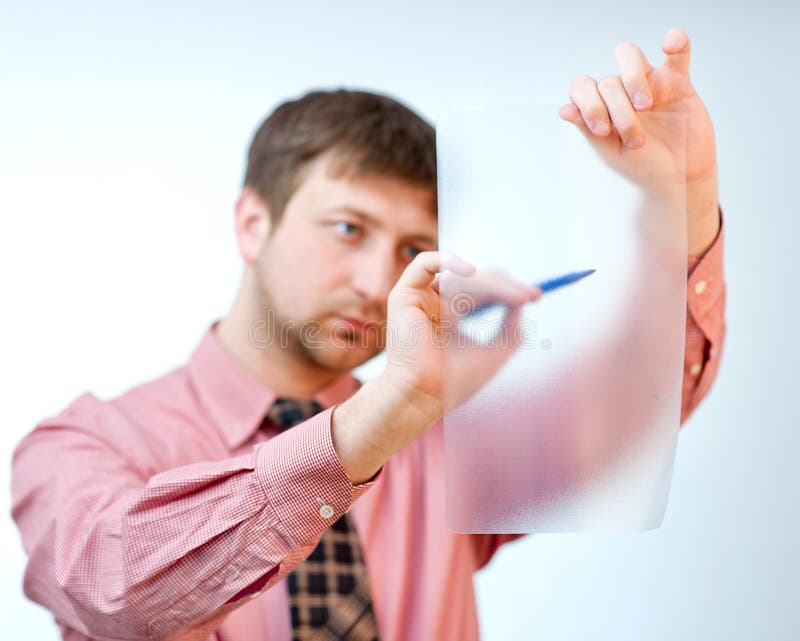 Manager on white stock photo. Image of glass, multiethnic - 85256652