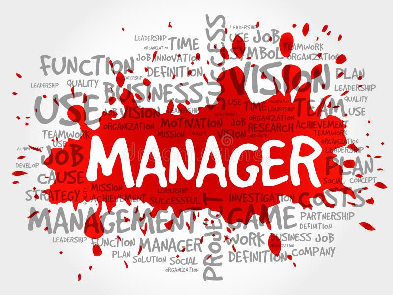 Project Manager Word Cloud Stock Illustrations – 743 Project Manager ...