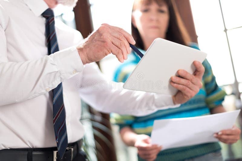 Manager Working with Executive Assistant Stock Image - Image of manager ...