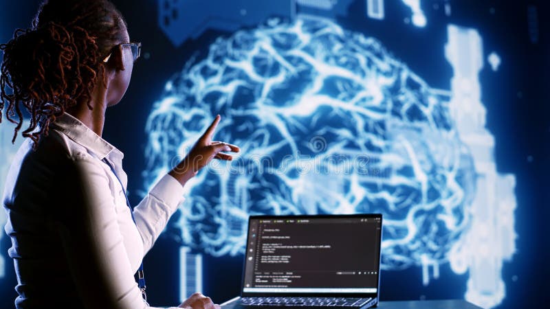 It Manager Writing AI Script Stock Photo - Image of coding, startup ...