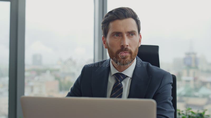 Manager Writing Work Notes in Notebook Sitting at Office Close Up. Man ...
