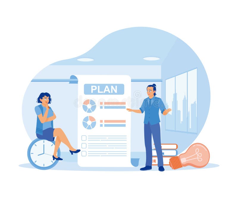 Managers and Assistants Create Teamwork Concepts. Create Marketing ...