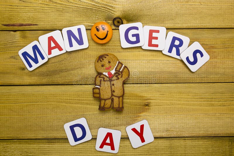 Managers day stock image. Image of face, cookie, baked - 63898241