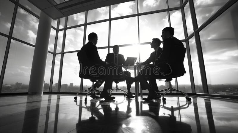 Managers Discussing Strategies for Improving Company Stock Image ...