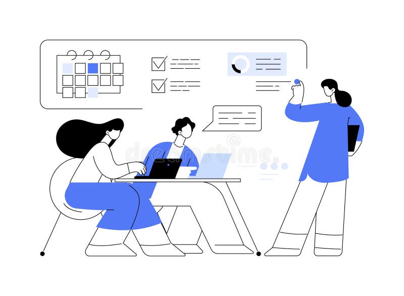 Managers Workshop Abstract Concept Vector Illustration. Stock Vector ...