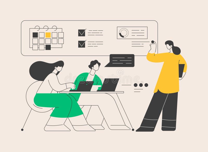 Employee Skills Training Abstract Concept Vector Illustrations. Stock ...