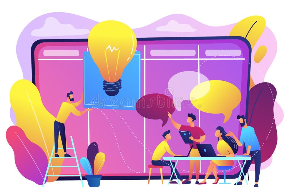 Managers Workshop Concept Vector Illustration Stock Vector - Illustration of skills, abstract ...