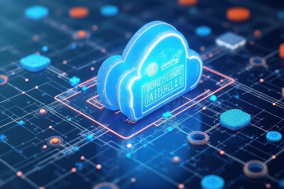 Managing Cloud Servers in Ubuntu Environment Stock Illustration ...