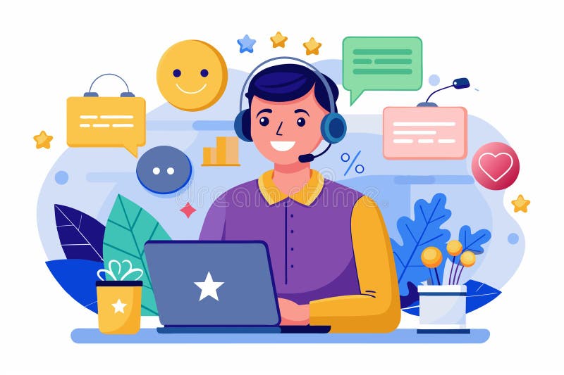 Effective Communication Concept. Flat Vector Illustration Stock Vector ...