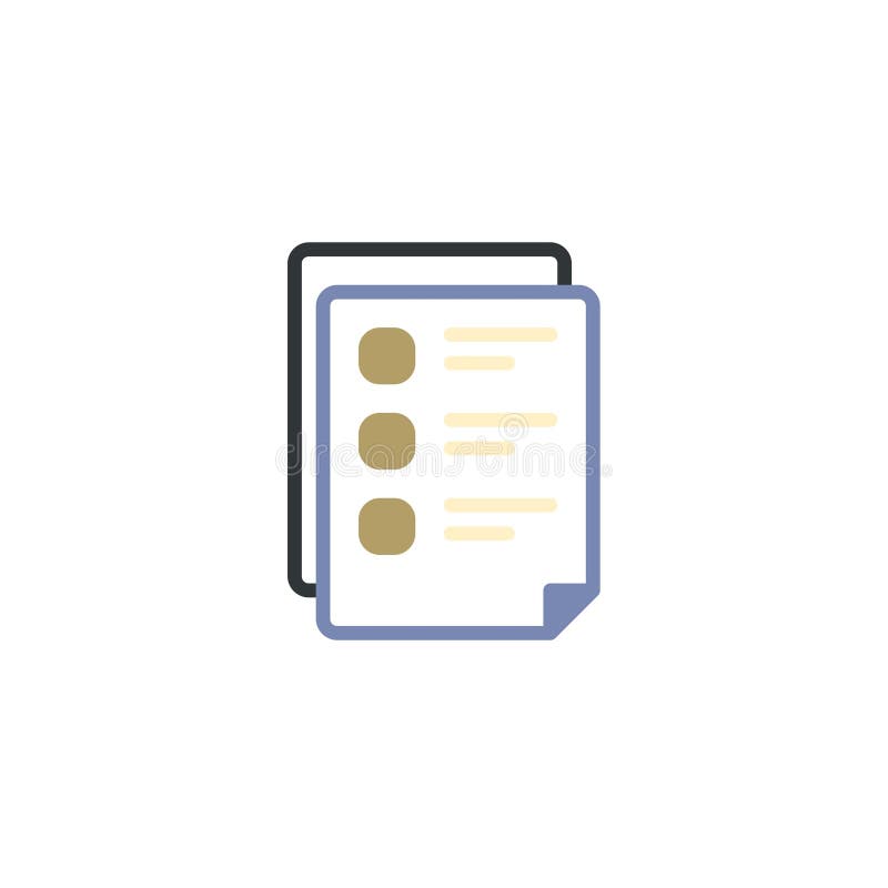 Managing and Tracking Documents with Survey Tracklist Stock Vector ...