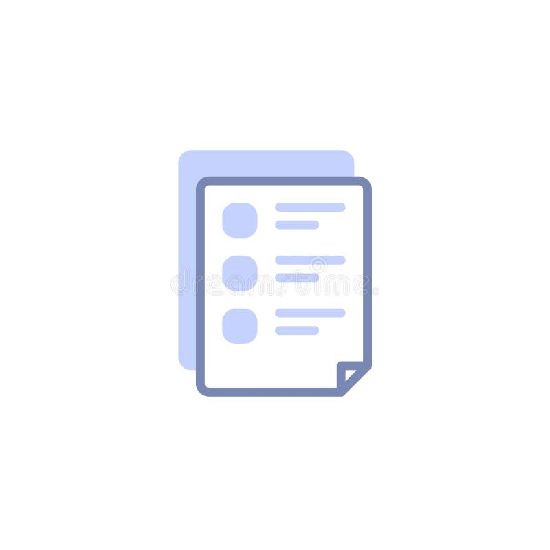 Managing and Tracking Documents with Survey Tracklist Stock Vector ...