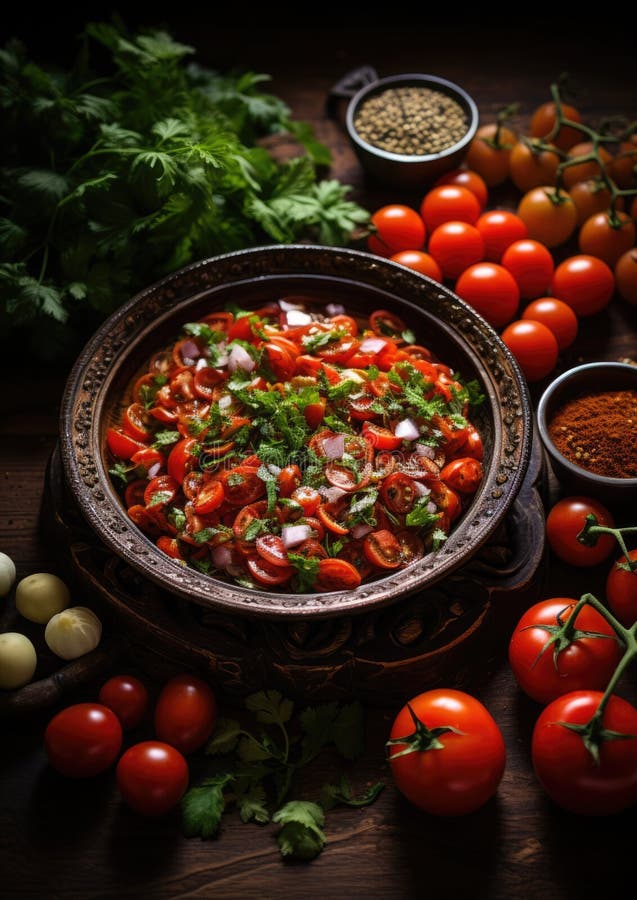 Manakish: an Overhead Presentation of Traditional Manakish Adorned with ...