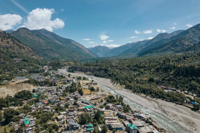 Manali, Hill Station, Himachal Pradesh, India. Stock Image - Image of ...