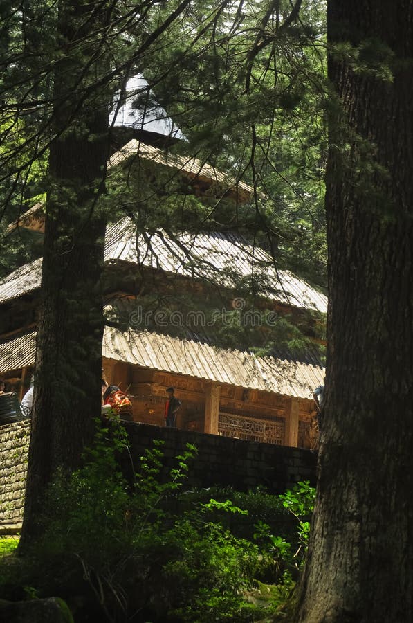 View of Hadimba Devi Temple from among Cedar Trees Editorial Stock ...