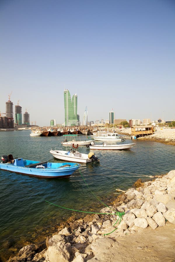 Manama City Scenery, Bahrain Stock Photo - Image of real, businesses ...