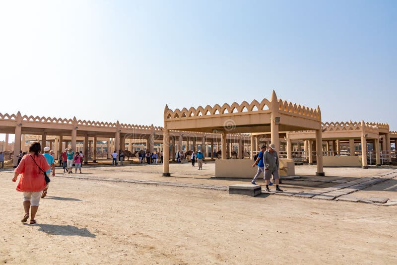 MANAMA, Bahrain - December 19, 2018: Paths between the Rows on the ...