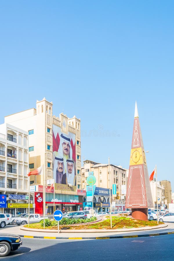 MANAMA, BAHRAIN, OCTOBER 23, 2016: Traffic on a Street in Manama, the ...