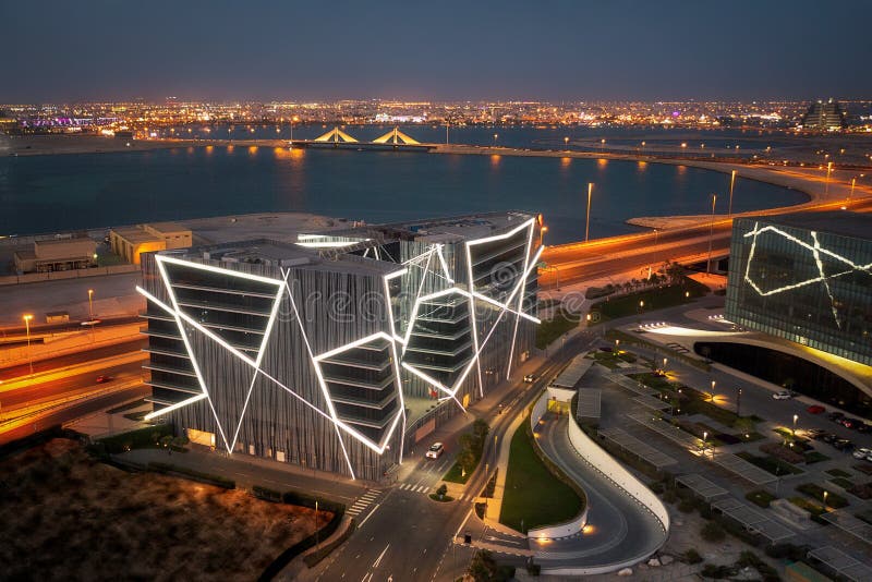 Manama, Bahrain Skyline at Night Taken in April 2022 Editorial ...