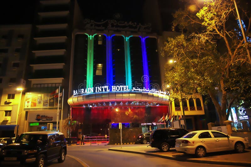 Manama at Night, the Capital of Bahrain Editorial Photo - Image of ...