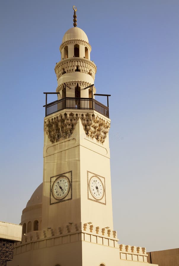 Riffa Clock Tower, Bahrain stock photo. Image of landmarks - 5013834