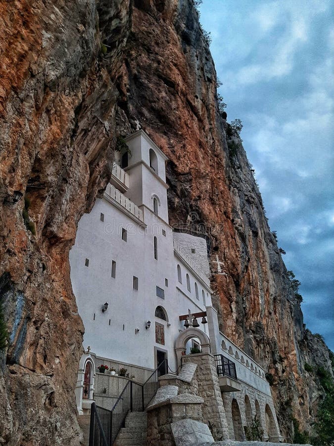 Monastery Ostrog Rock Temple Stock Photo - Image of tree, gora: 199861660