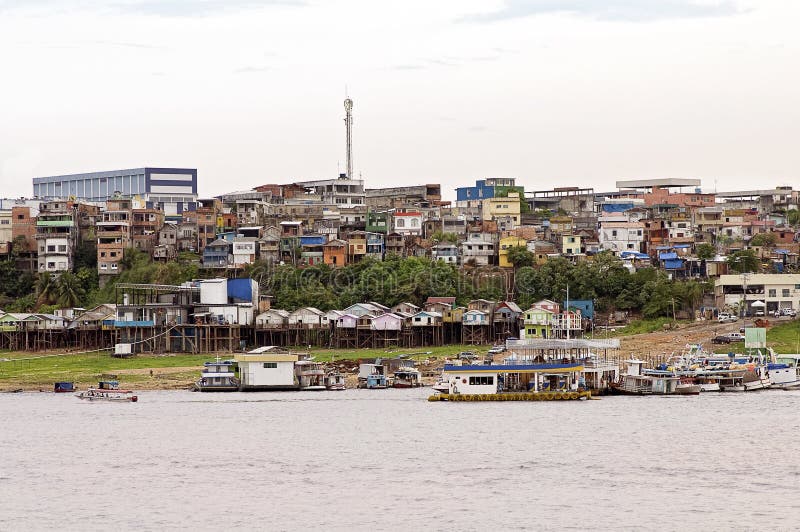 Manaus City Amazon River Brazil Stock Photo - Image of amazon, negra ...