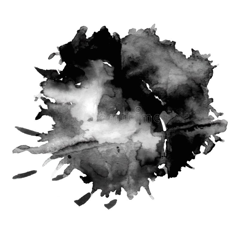 Mancha acuarela negra foto de archivo. Imagen de acuarela - 162855892
