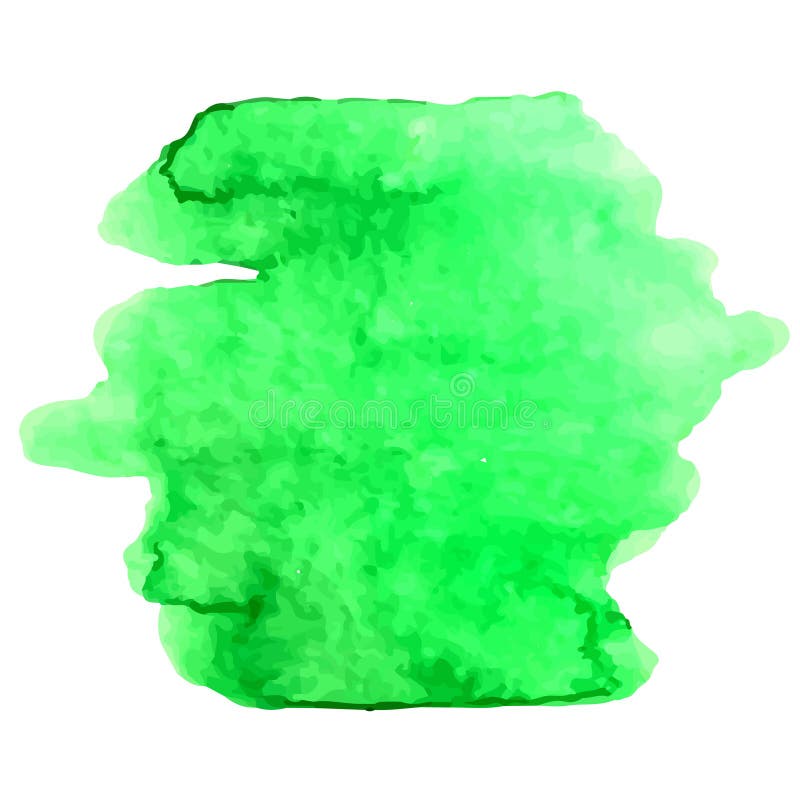 Mancha De Color De Agua Verde Claro Ilustración del Vector ...