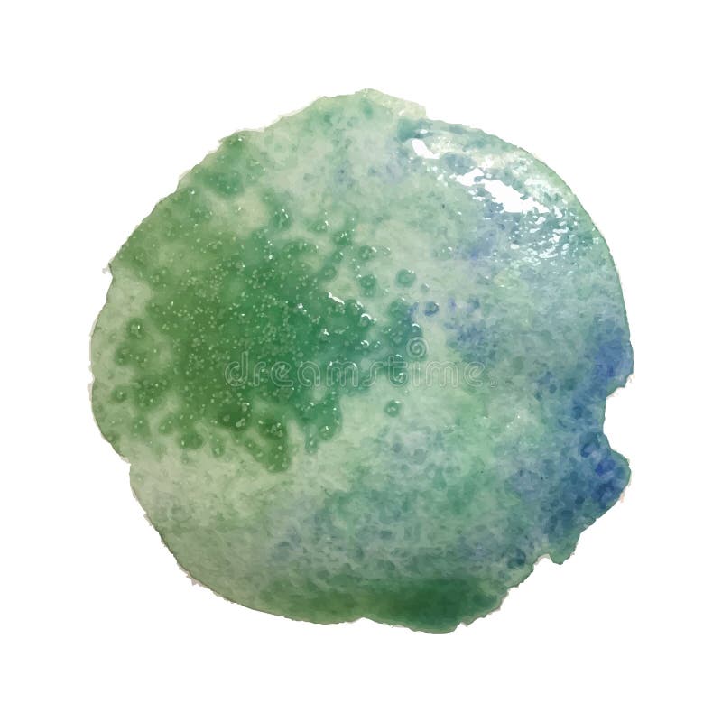 Mancha De La Acuarela De La Turquesa Ilustración del Vector ...