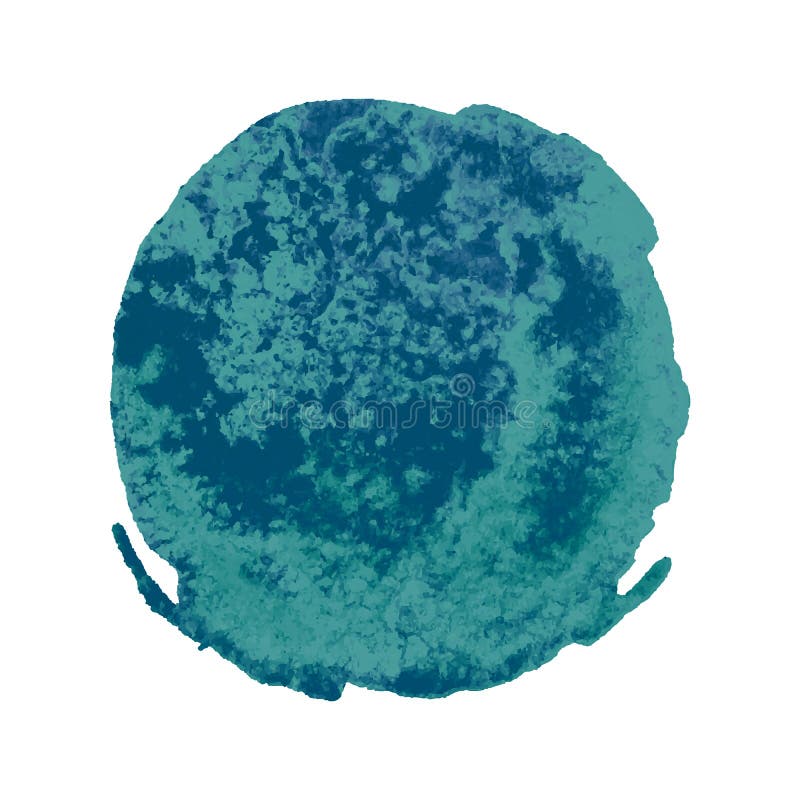 Mancha De La Acuarela De La Turquesa Ilustración del Vector ...