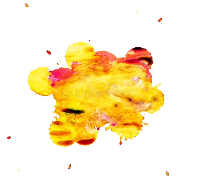 Mancha De Tinta De Color Sobre Blanco Foto de archivo - Imagen de ...