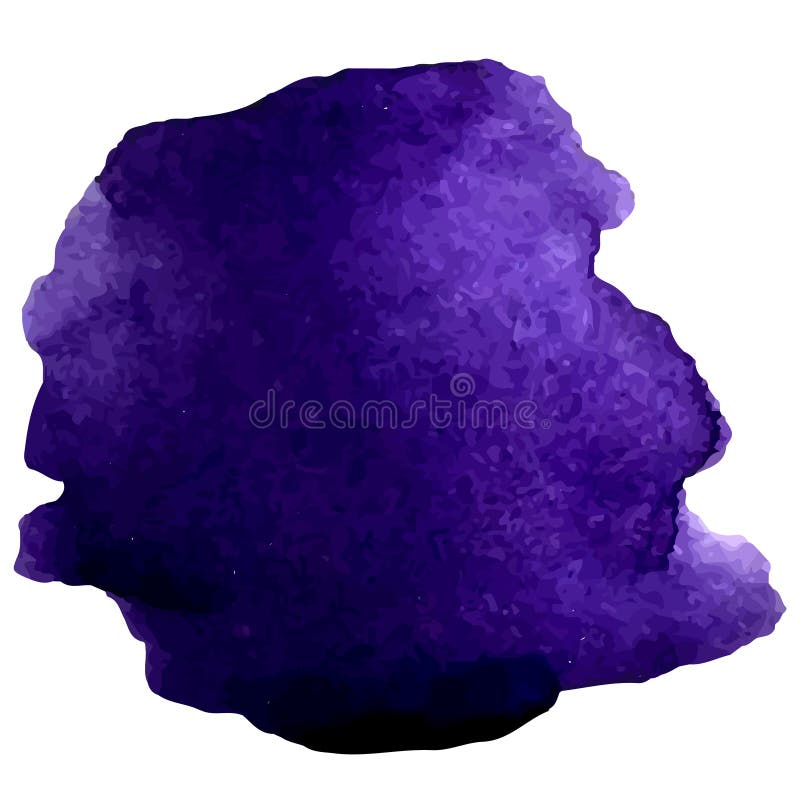 Mancha Morada De Color De Agua Ilustración del Vector - Ilustración de ...