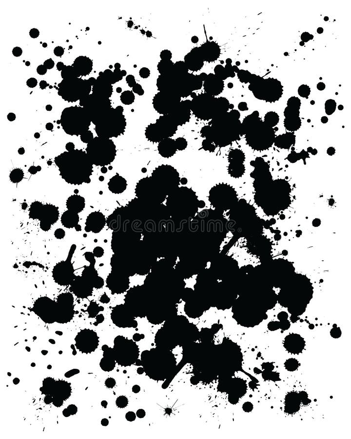Mancha Negra En Blanco Ilustraciones Stock, Vectores, Y Clipart ...