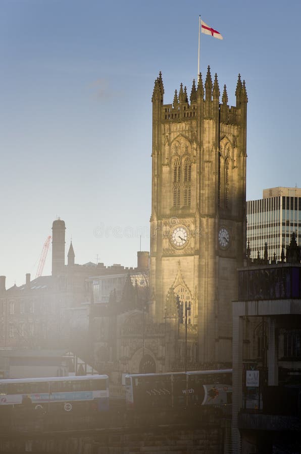 Manchester Cathedral England Stock Photo - Image of cathedral, entrance ...