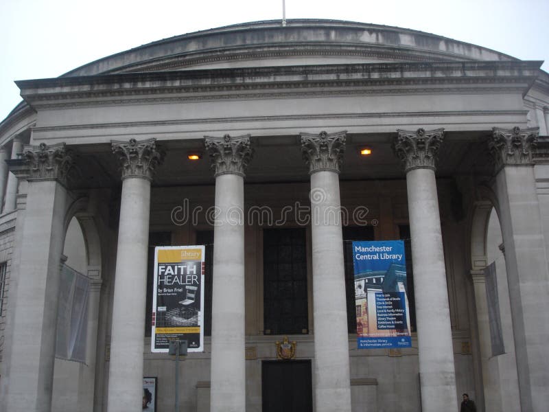 Manchester Central Library editorial photo. Image of grey - 51143661