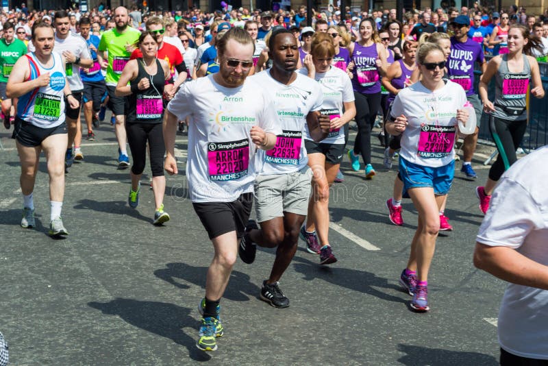 RUN for Manchester MARATHON in England, UK Editorial Stock Photo ...