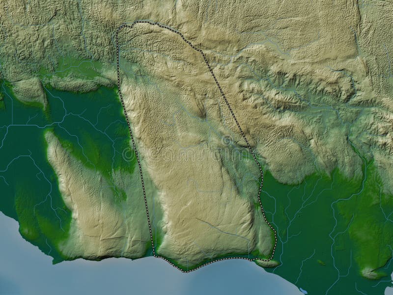 Manchester, Jamaica. Physical. No Legend Stock Image - Image of bethel ...