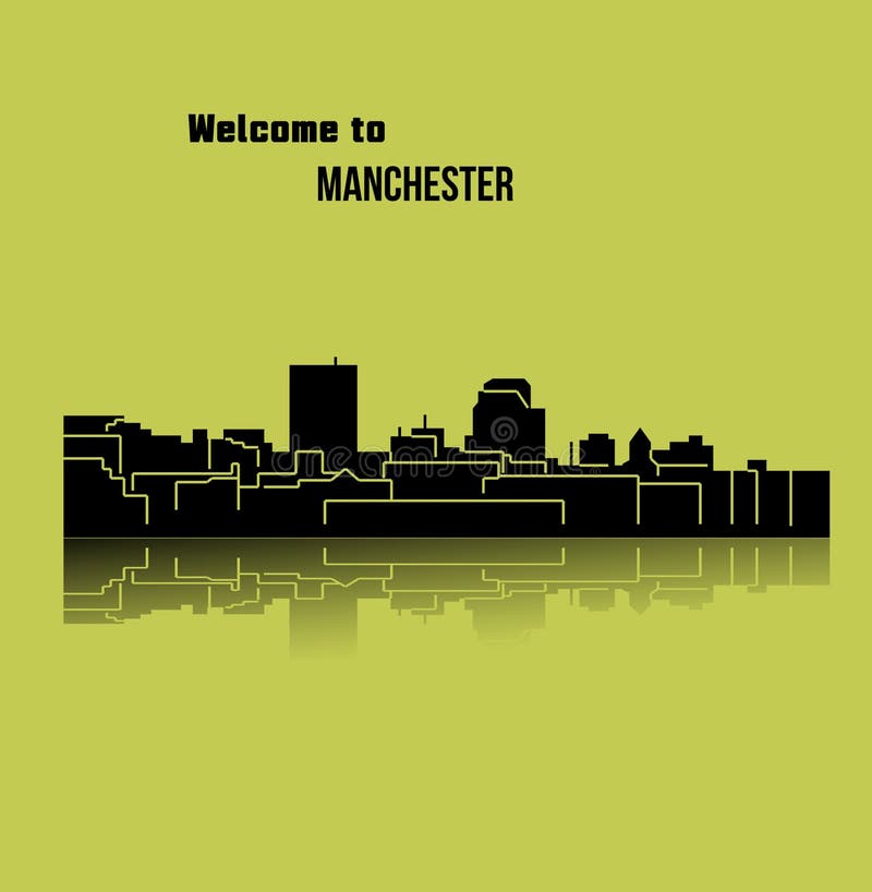 Manchester new hampshire ilustración del vector. Ilustración de sombra ...