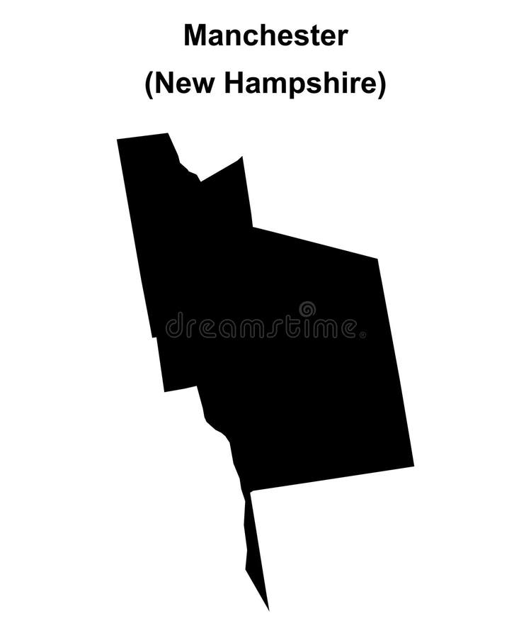 Manchester outline map stock vector. Illustration of hampshire - 357486698