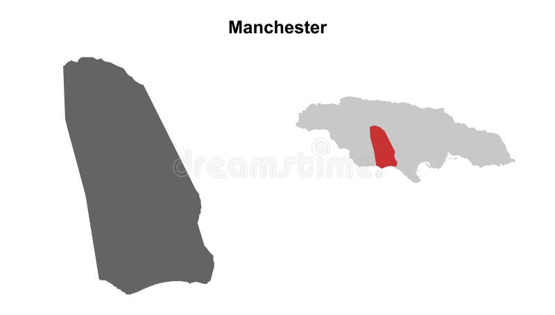 Manchester outline map stock vector. Illustration of city - 378995089