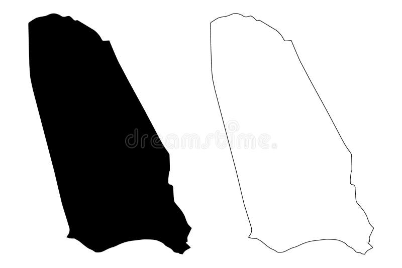 Manchester Parish Parishes of Jamaica, Middlesex County Map Vector ...