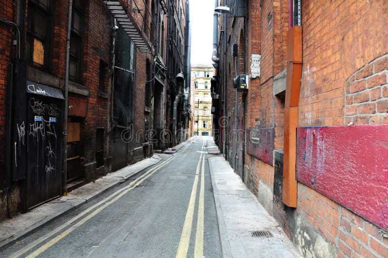 Manchester street stock image. Image of great, backstreet - 11542347