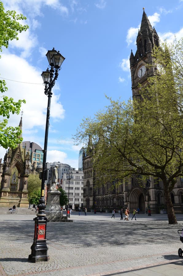 Manchester Town Hall editorial image. Image of light - 147242425