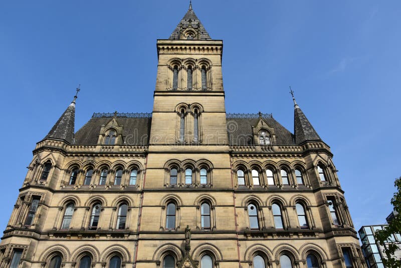 Manchester town hall stock photo. Image of europe, city - 76515990