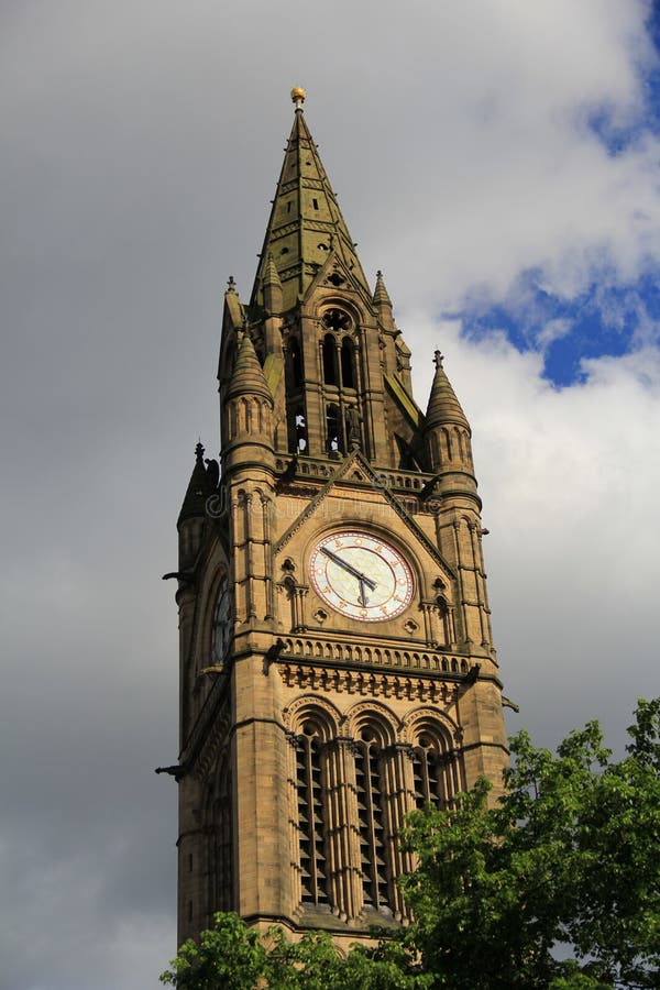 Manchester town hall stock photo. Image of architecture - 55137422