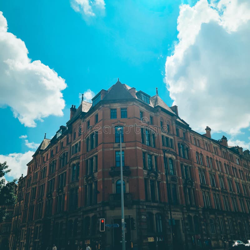 Manchester Victoria and the Beautiful Clouds and Sky Stock Photo ...