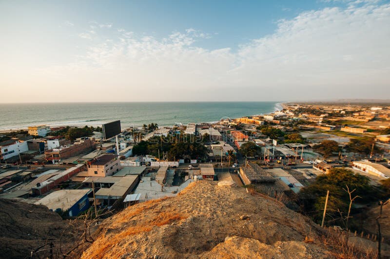 Mancora, Piura, Peru - April 2019 Panoramic View of the Village from ...