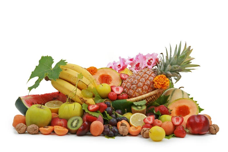 Mand tropische vruchten stock afbeelding. Image of seizoen - 10175723