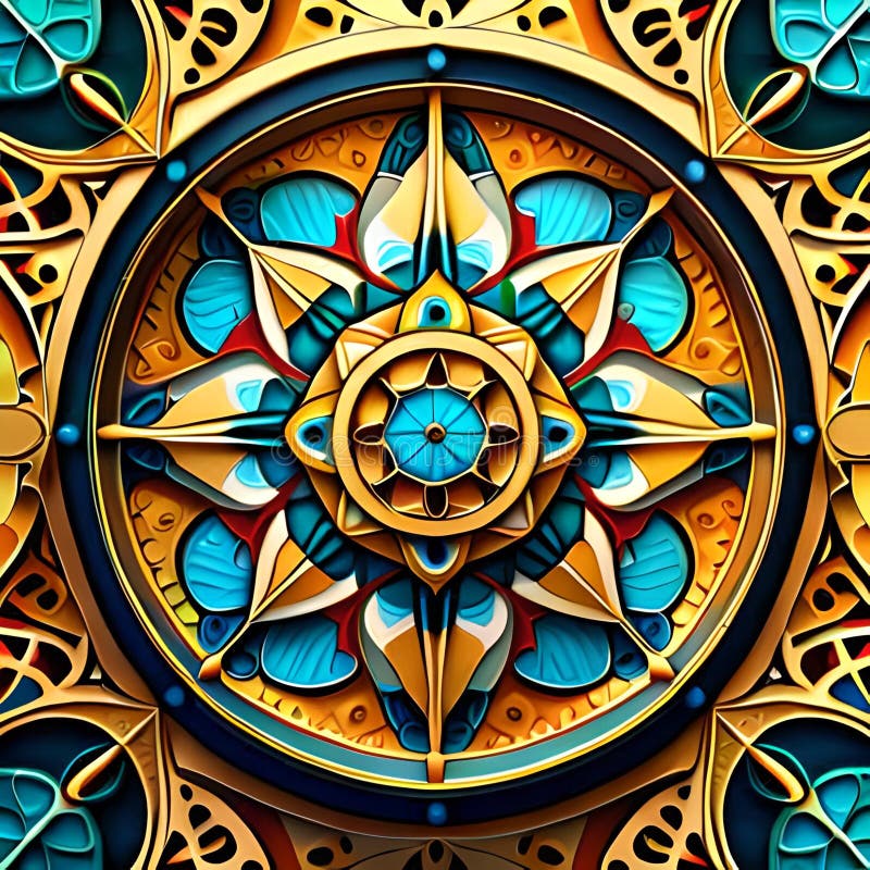 Manda Design stock illustration. Illustration of aztec - 292259160